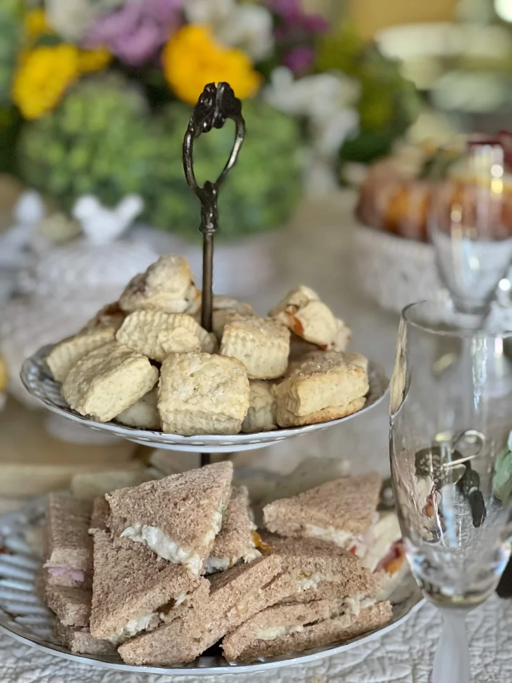JRL Interiors — Late summer afternoon tea; table settings, menus, and ...