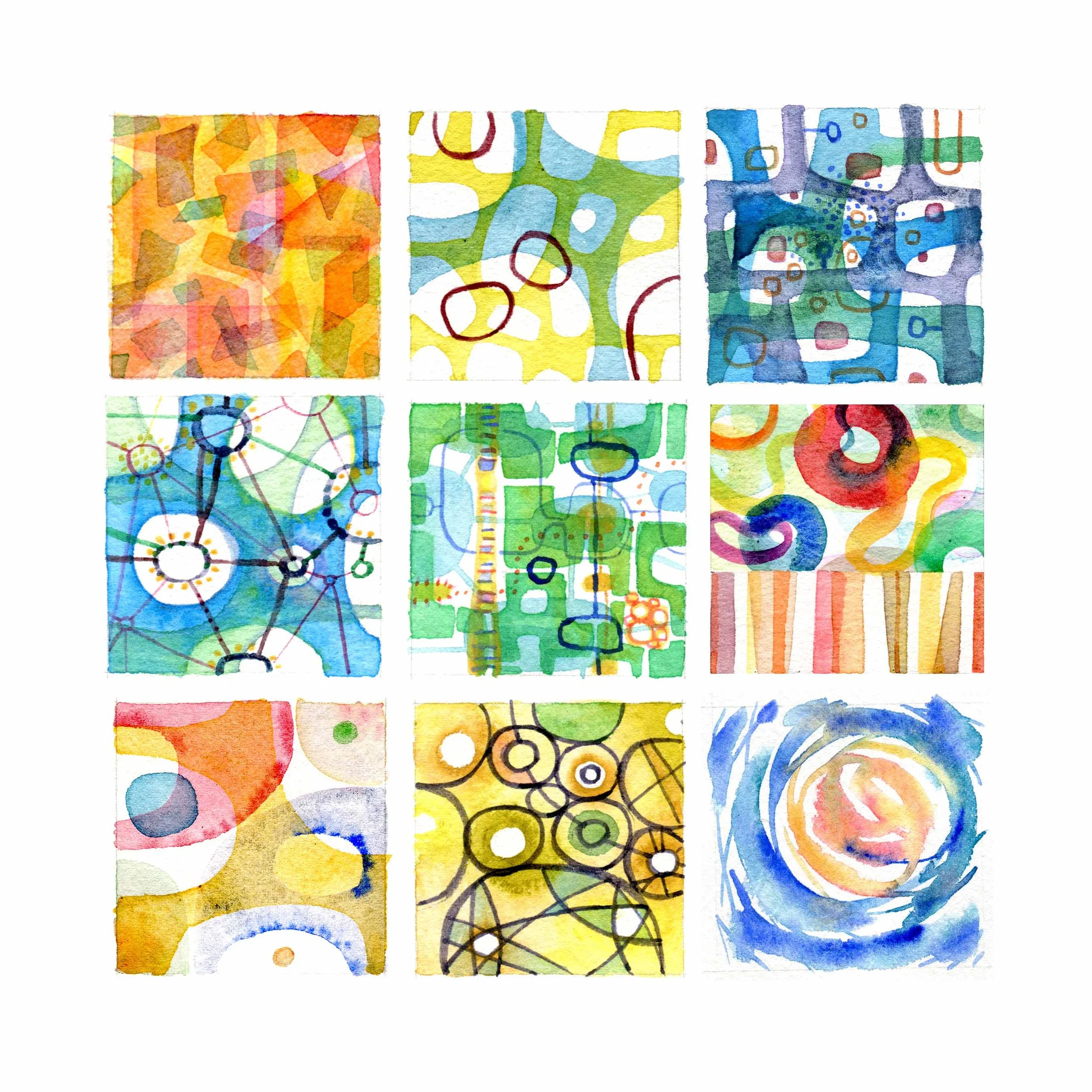 Abstract Designs and Grids — Risa Aqua Studio