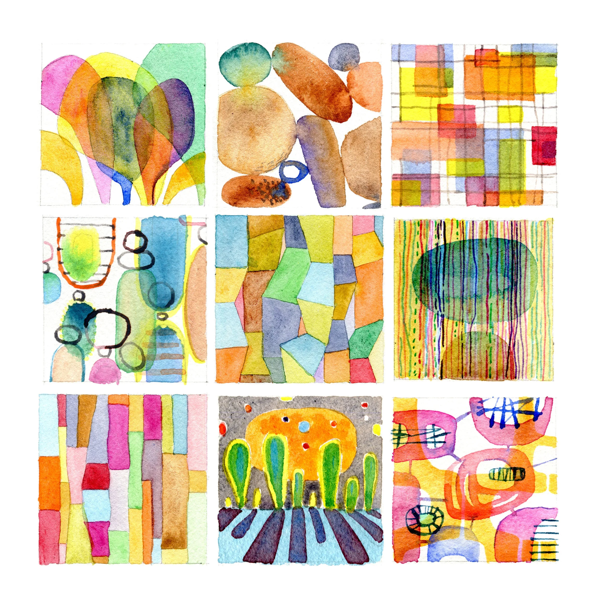 Abstract Designs and Grids — Risa Aqua Studio