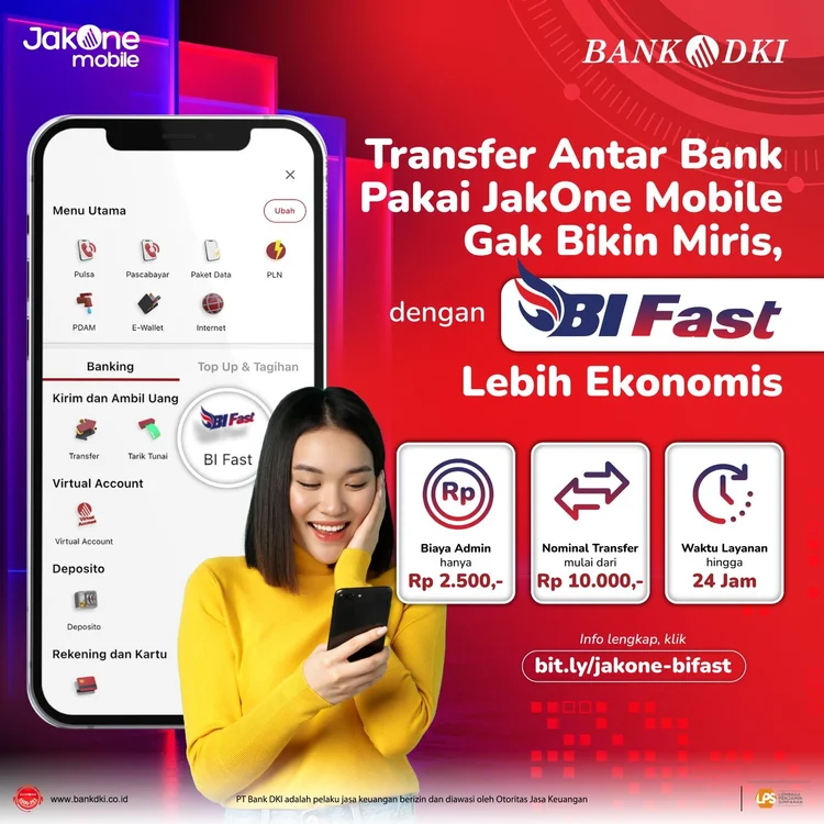Transfer Antar Bank Pakai JakOne Mobile Gak Bikin Miris dengan BI Fast — JakOne Mobile Bank DKI