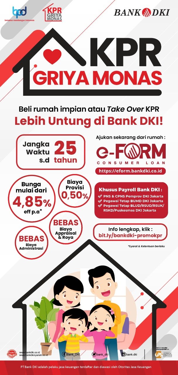 Jangan Lewatkan Program Kredit Kepemilikan Rumah (KPR) Griya Monas dari ...