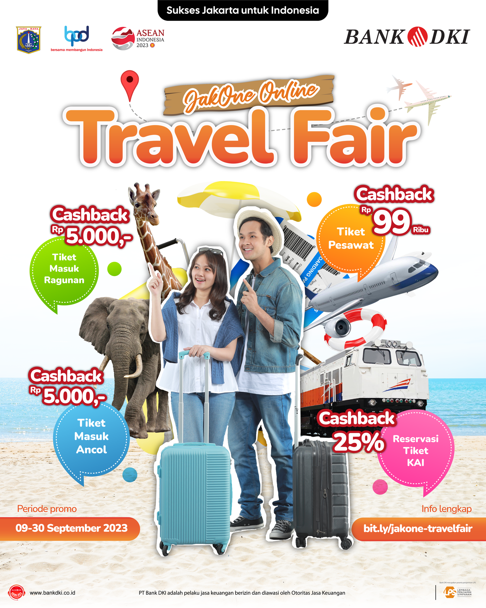 Promo JakOne Online Travel Fair — JakOne Mobile Bank DKI