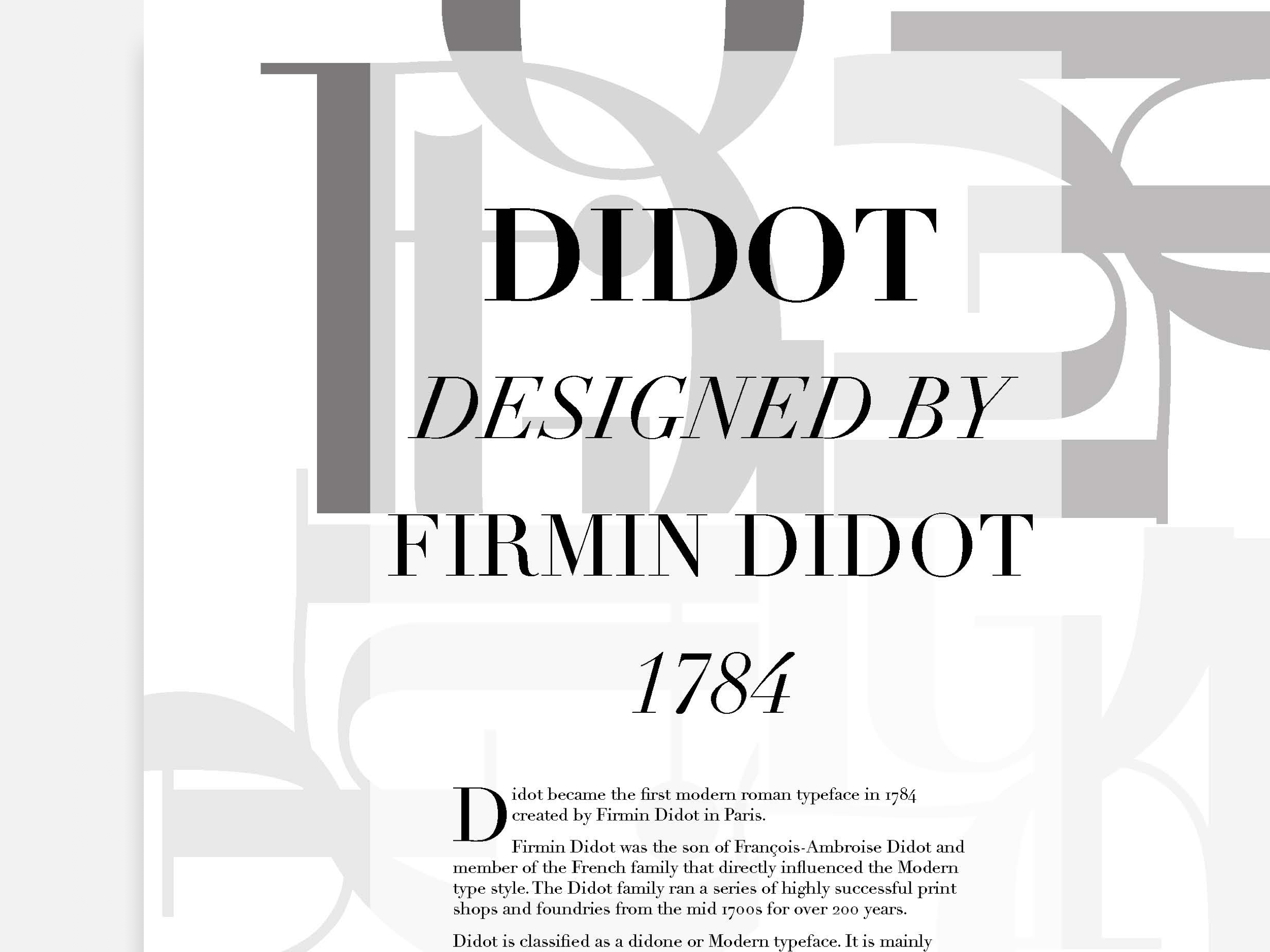 Didot Typeface