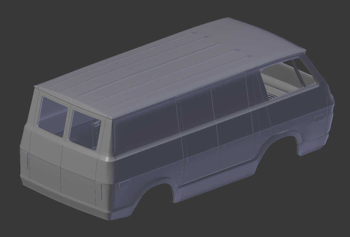 V65 Panel Van, 240 mm to 245 mm Wheelbase — SCALE 3D RC