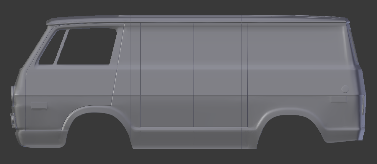 V65 Panel Van, 240 mm to 245 mm Wheelbase — SCALE 3D RC