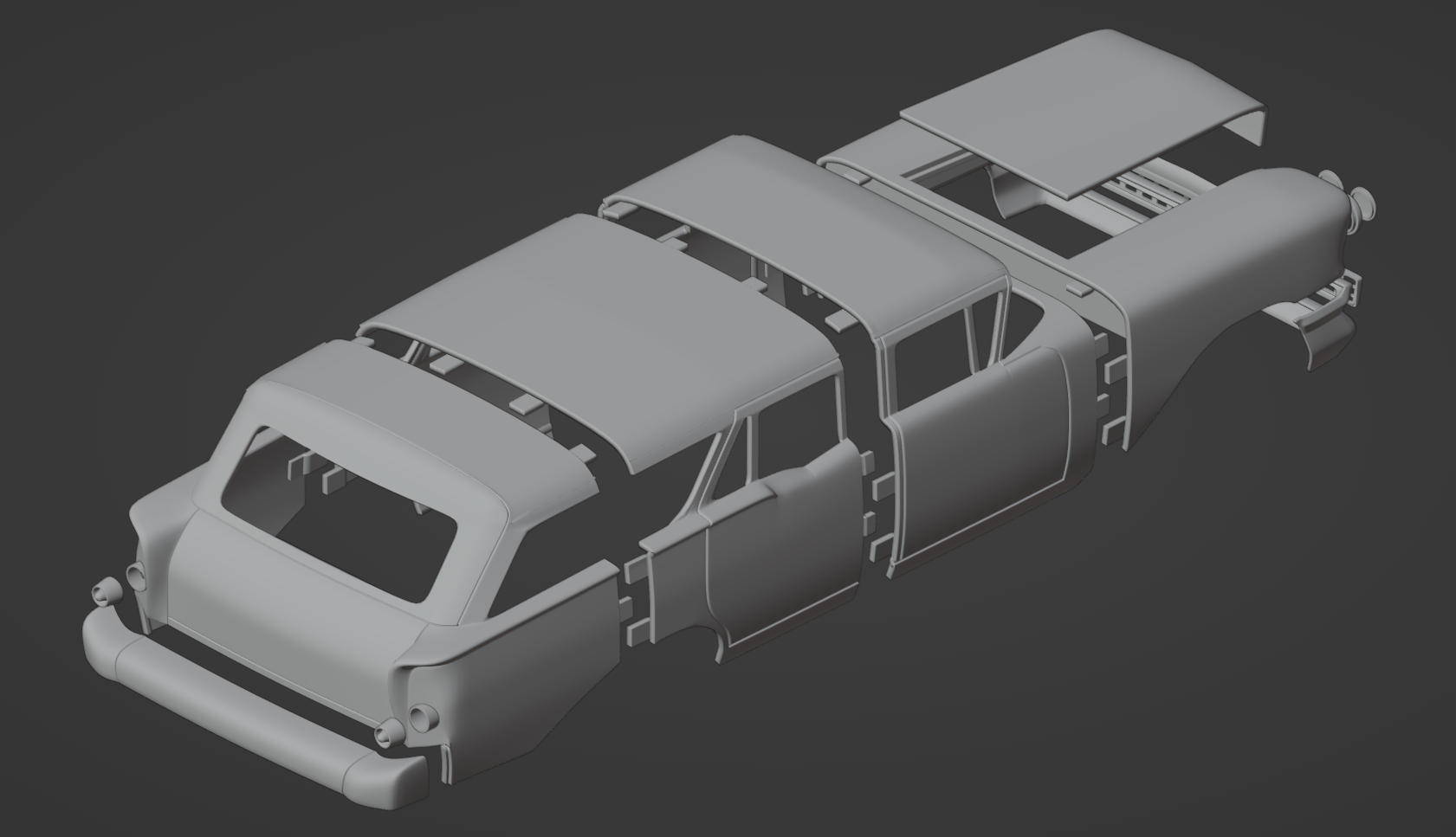 C58 Tudor Wagon, 303 to 307 mm Wheelbase — SCALE 3D RC