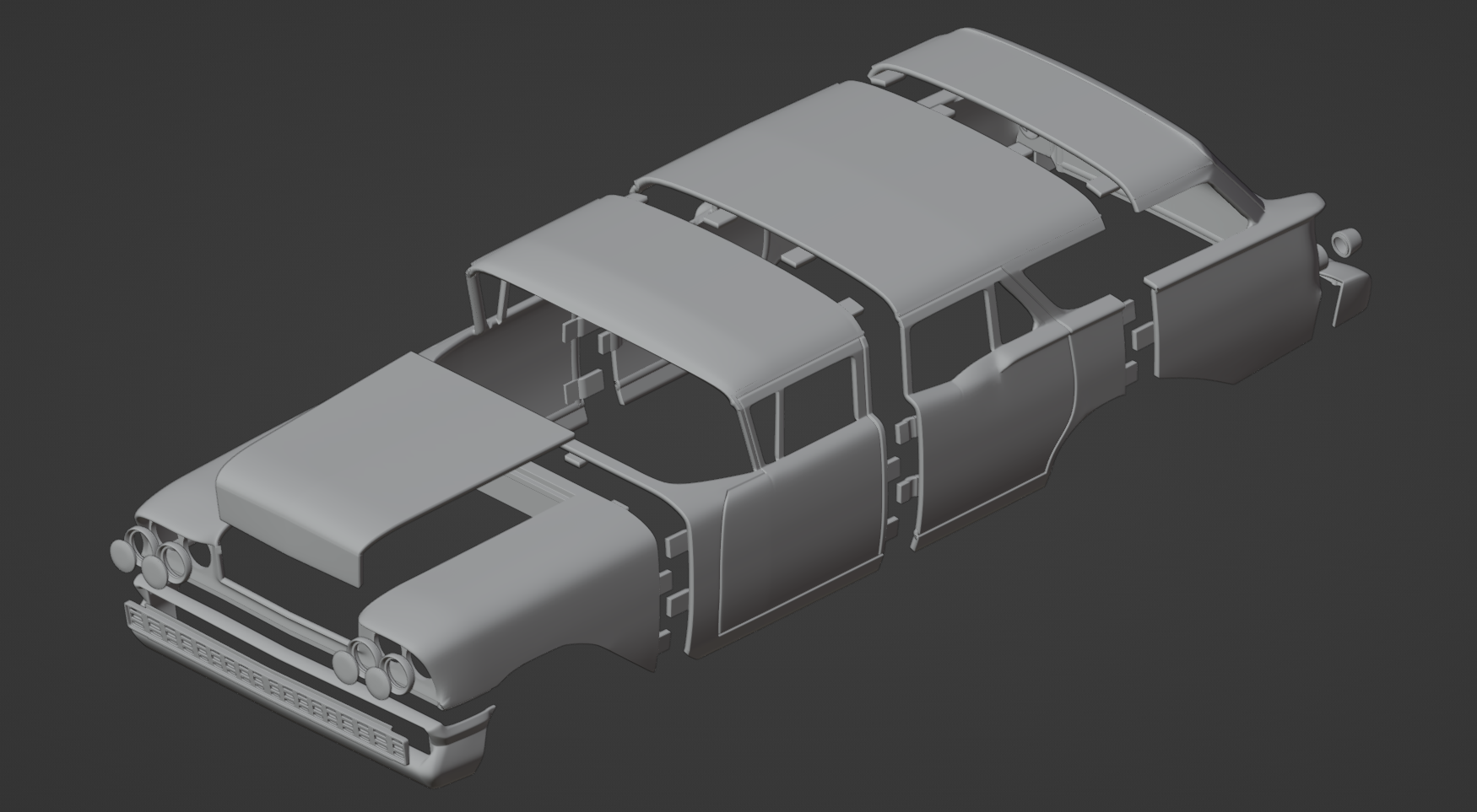C58 Tudor Wagon, 303 to 307 mm Wheelbase — SCALE 3D RC