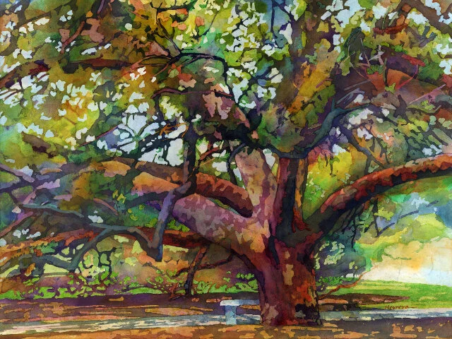 Abstract Oak Tree Paintings