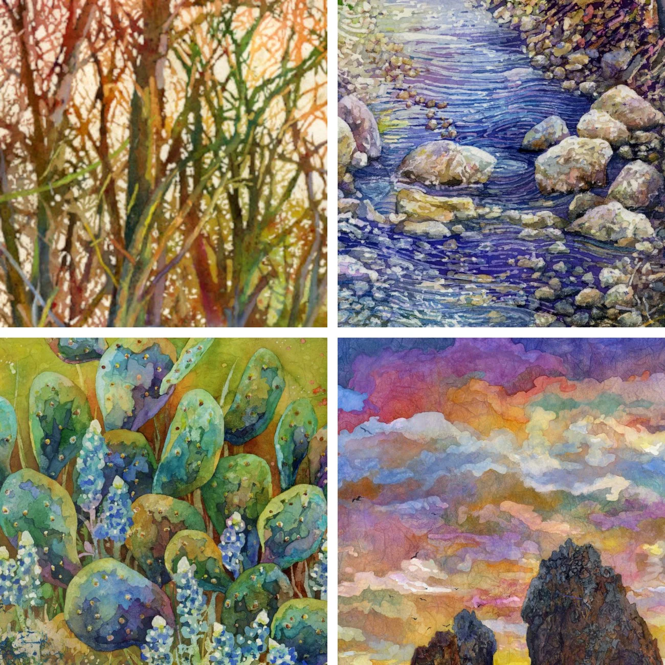 Nature in Watercolor Batik — Hailey E. Herrera
