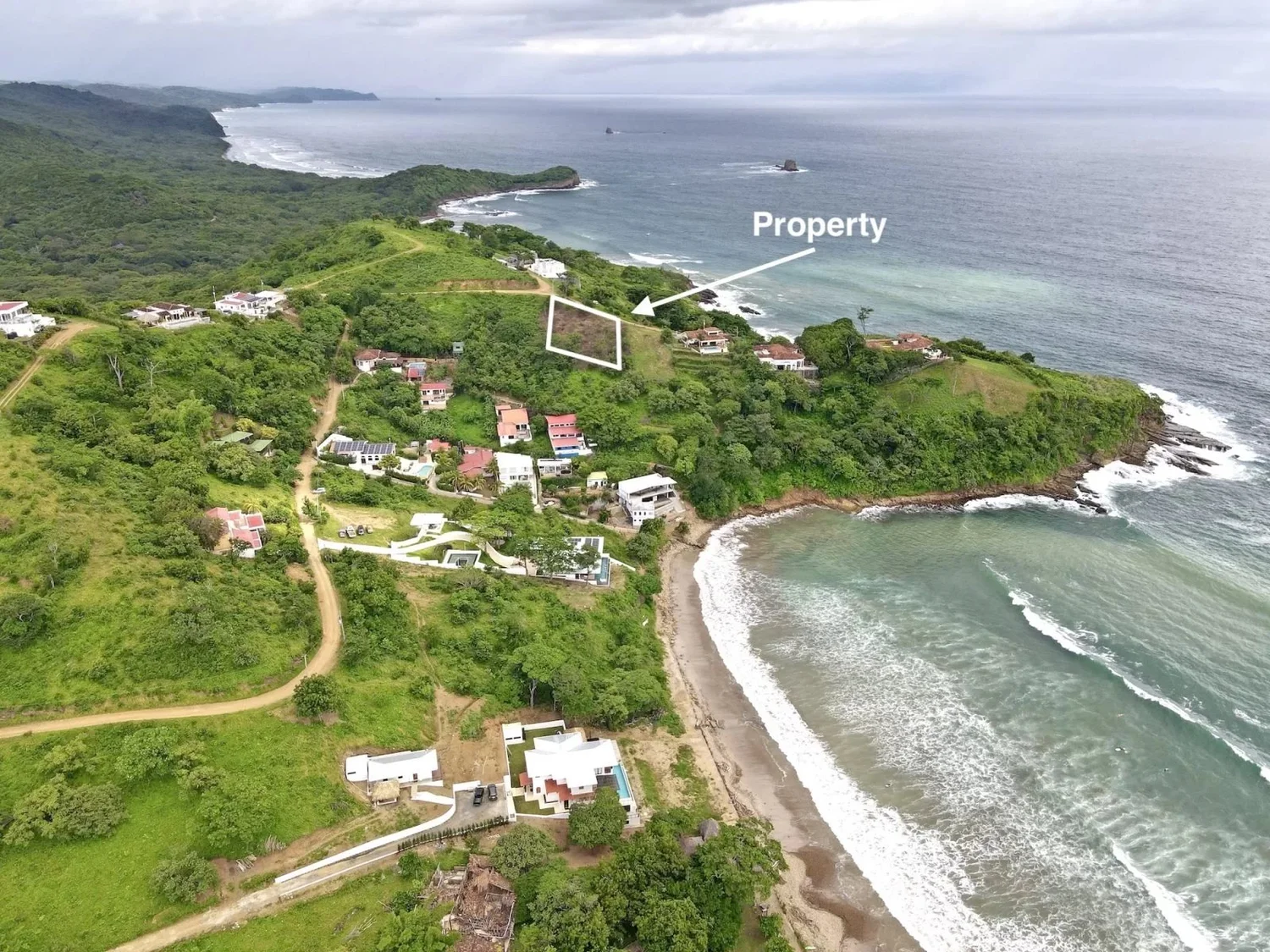 Watch the waves from this one third acre, double lot, at Playa Remanso ...