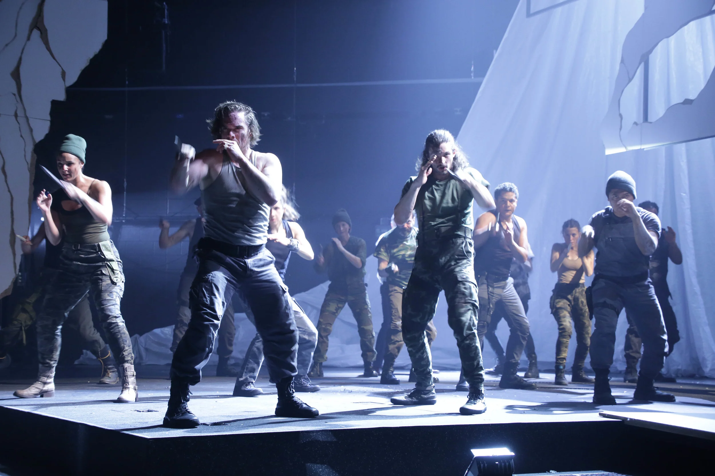 REVIEW: An athletic and thrilling “Julius Caesar” at Theatre for a New ...