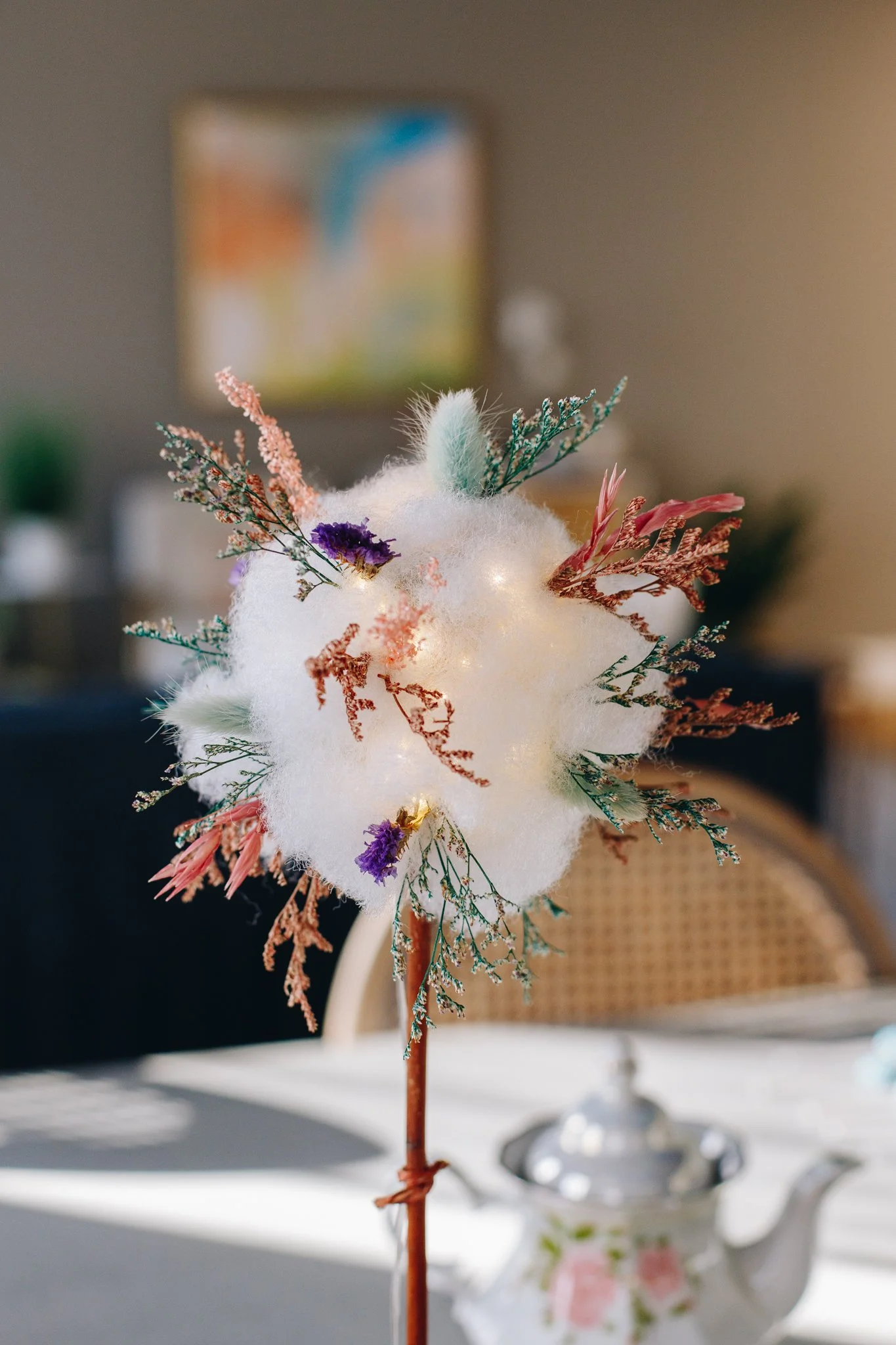 Make a Delightful Lighted Cloud Topiary out of Thrifted Finds for ...