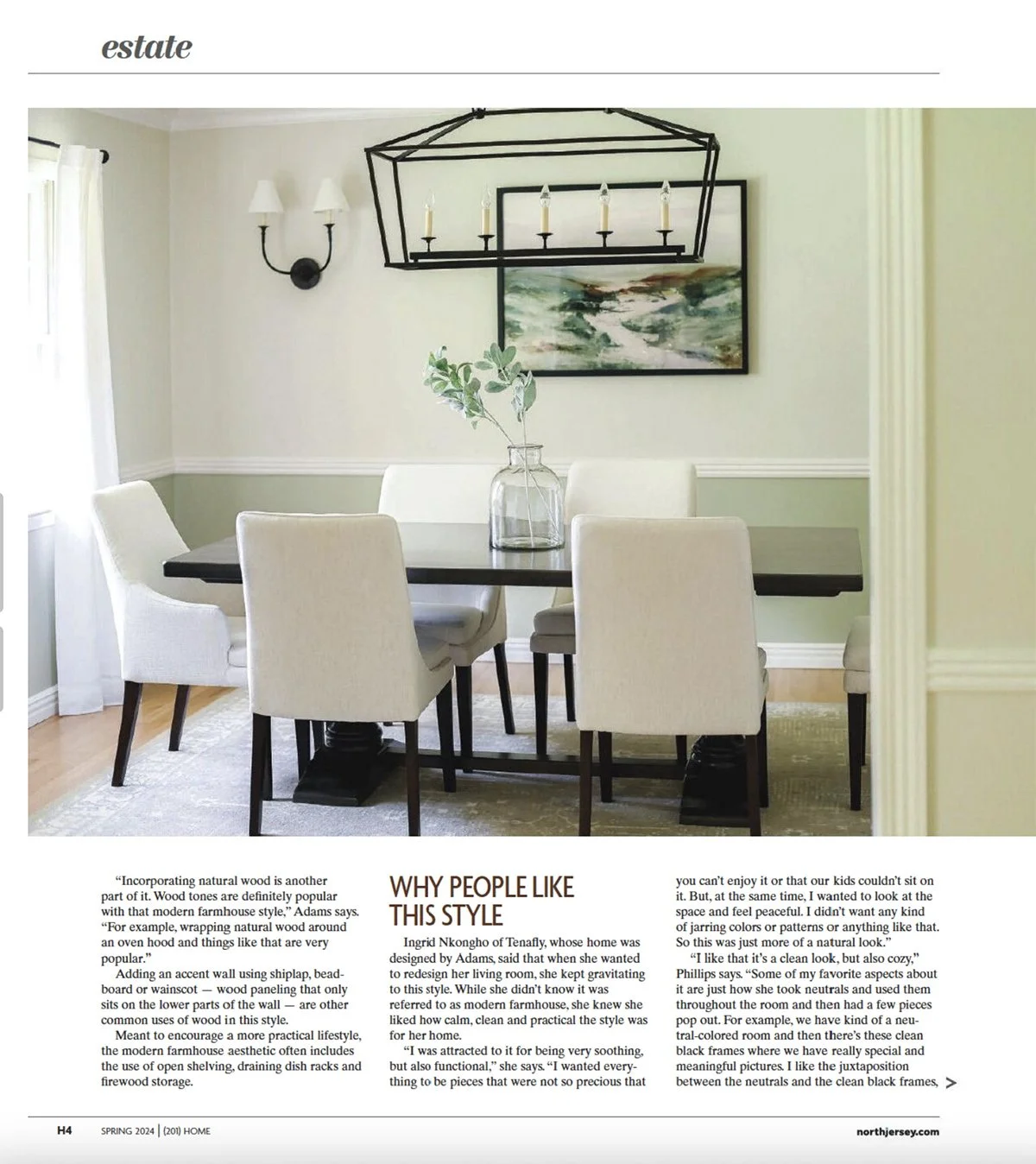 201 Magazine feature on the Modern Farmhouse Design Trend