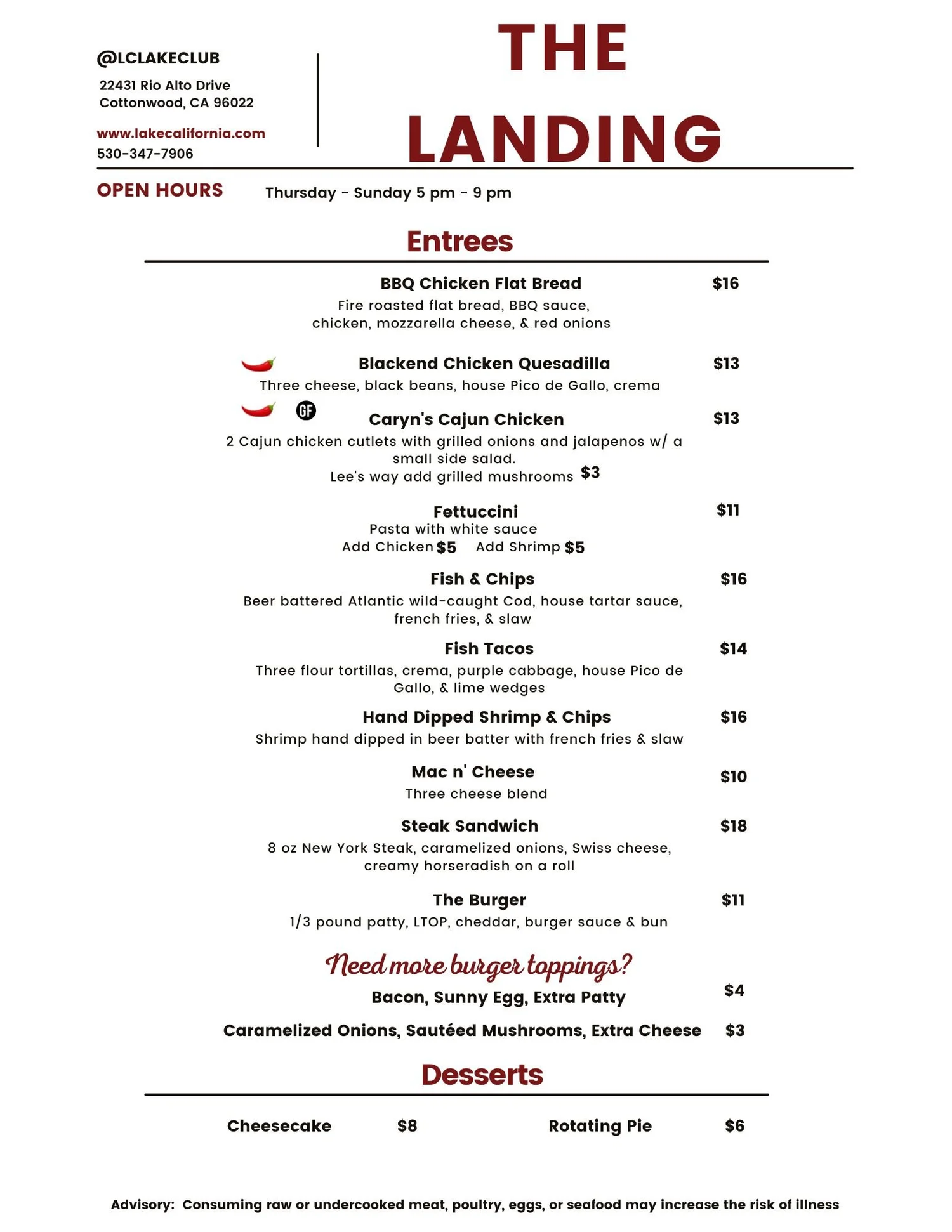 Lake Club/Lounge — Lake California