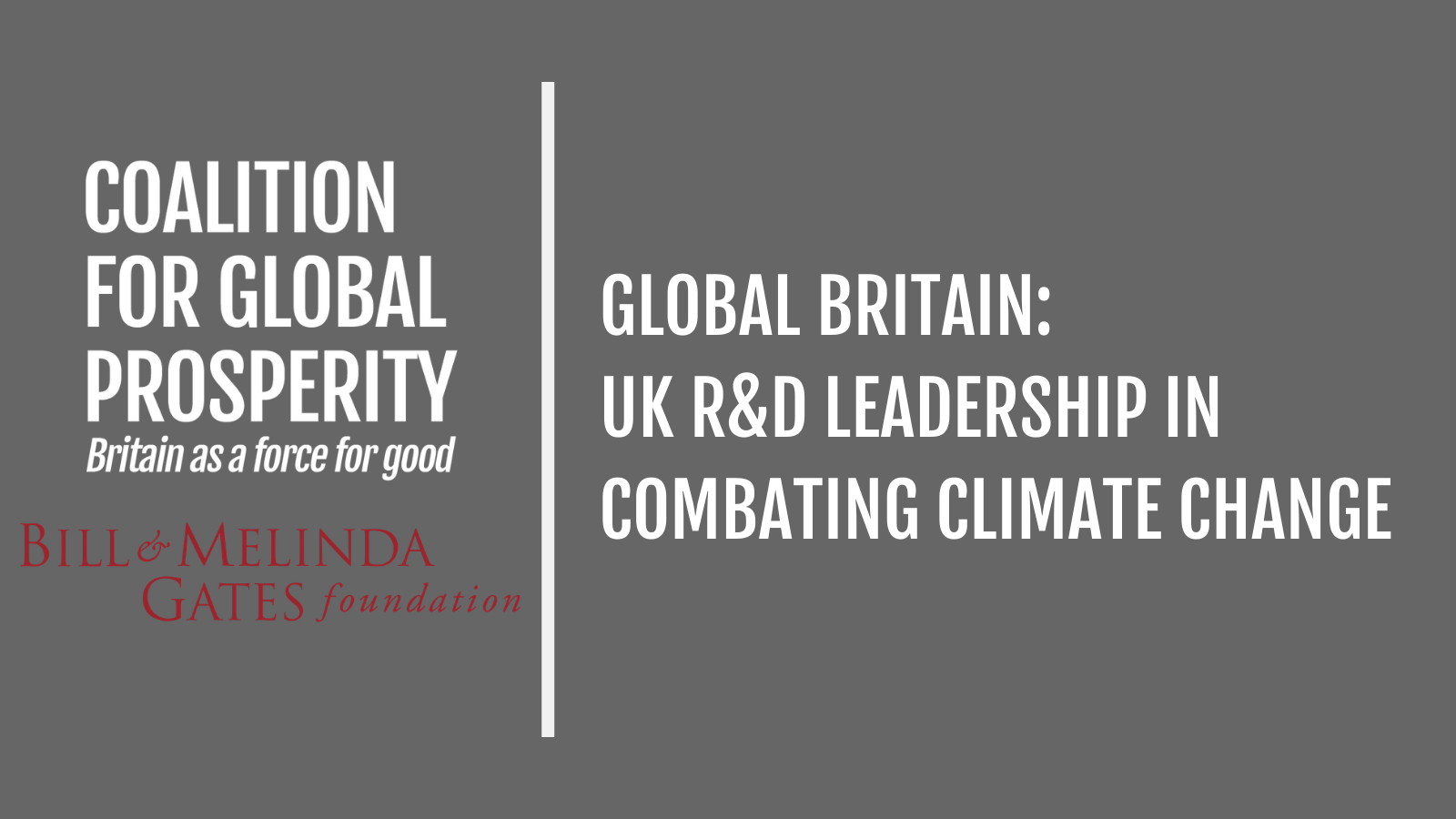 Events from the Coalition for Global Prosperity — Coalition for Global ...