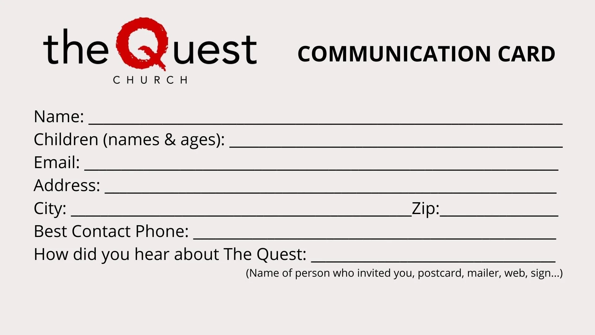 The Quest Church