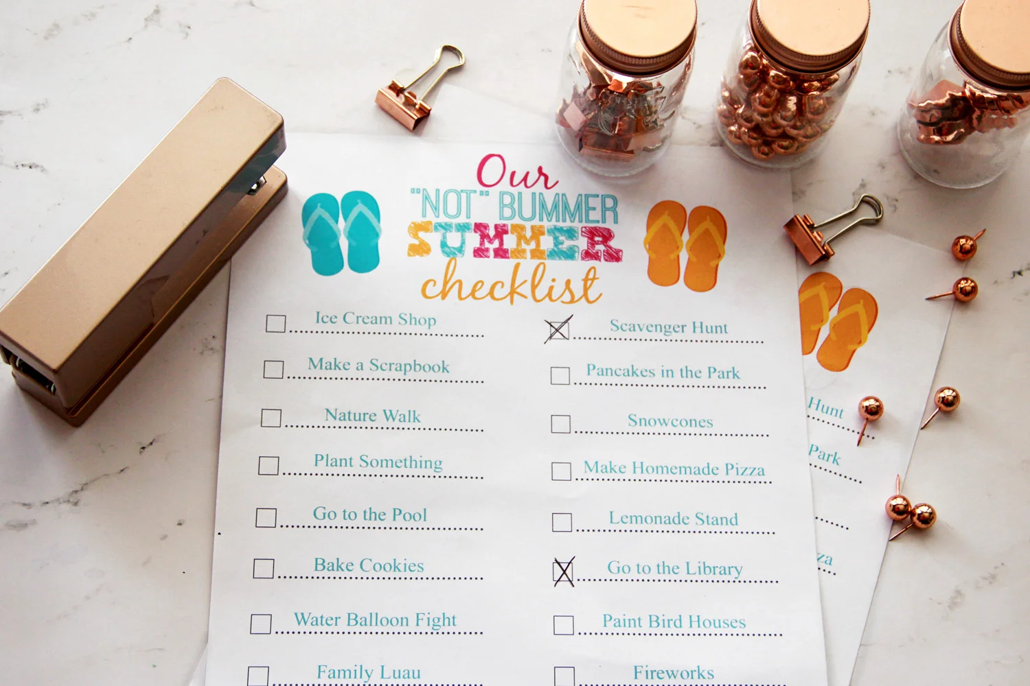 KID'S SUMMER FUN CHECKLIST — E-Three Design Studio