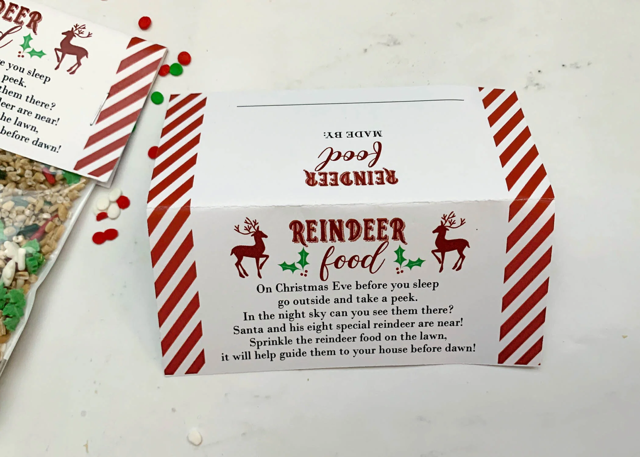 FREE REINDEER FOOD BAG TOPPERS — E-Three Design Studio