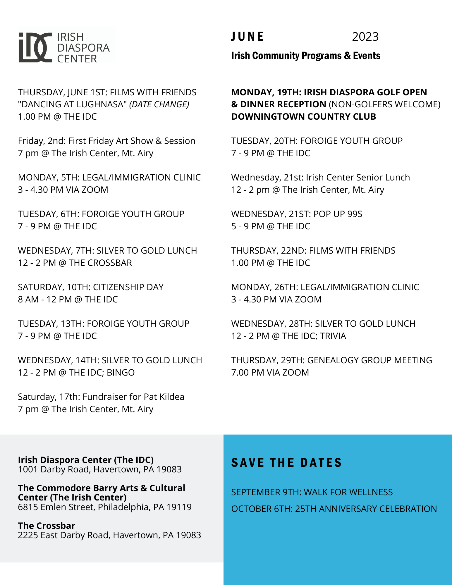 IIC Events — Irish Diaspora Center of Philadelphia