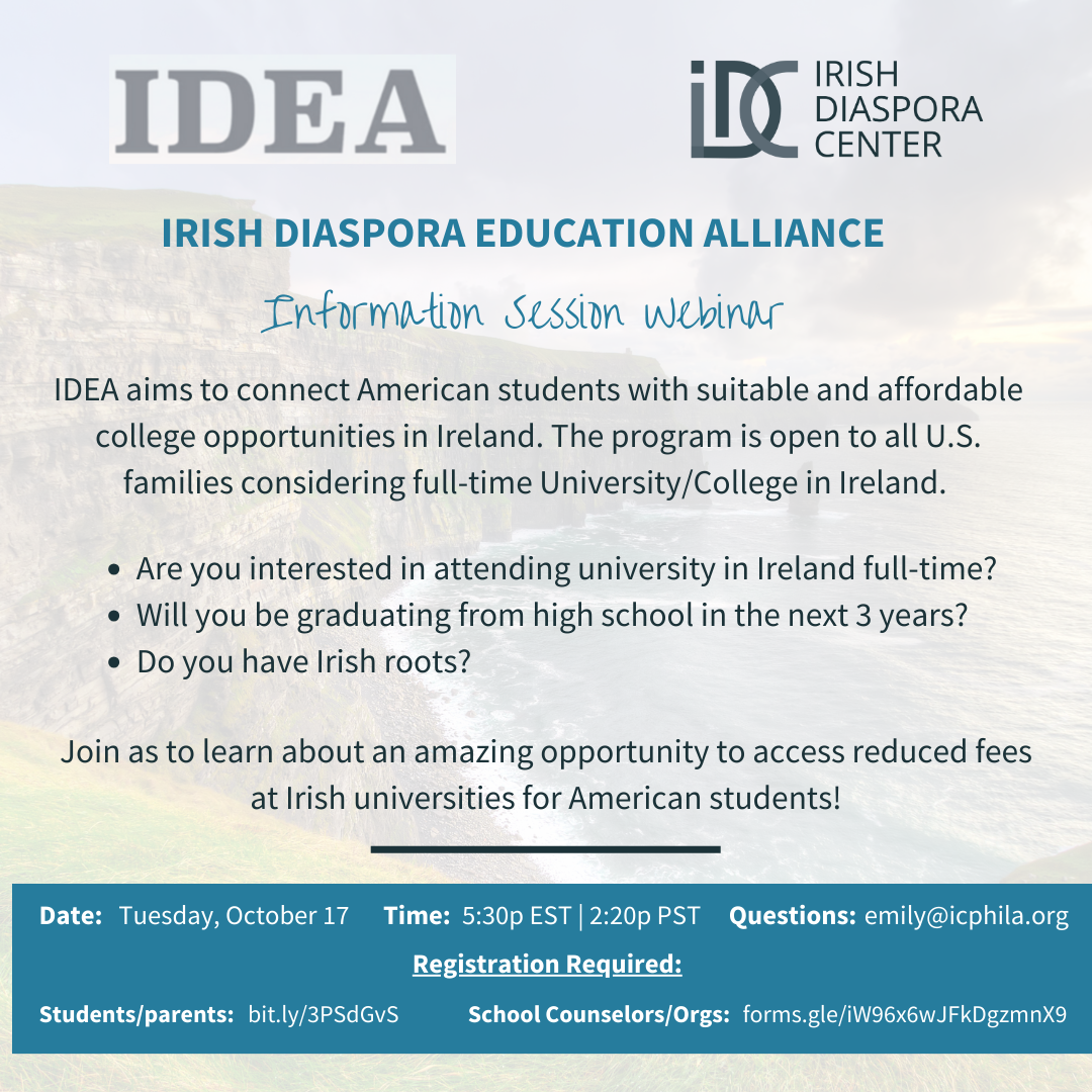 Virtual Programs — Irish Diaspora Center of Philadelphia