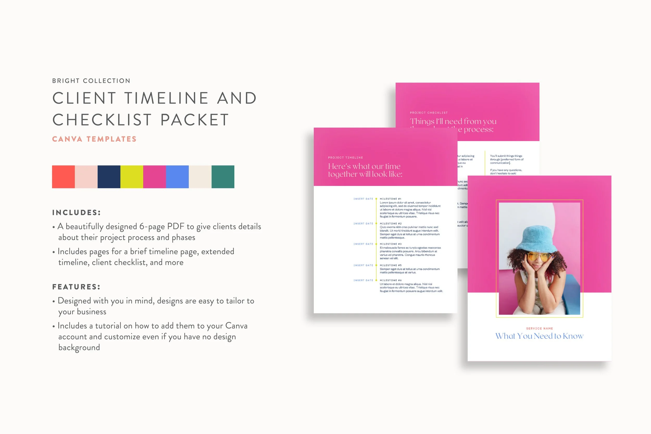Client Timeline & Checklist Packet | Bright Collection — The Creative ...
