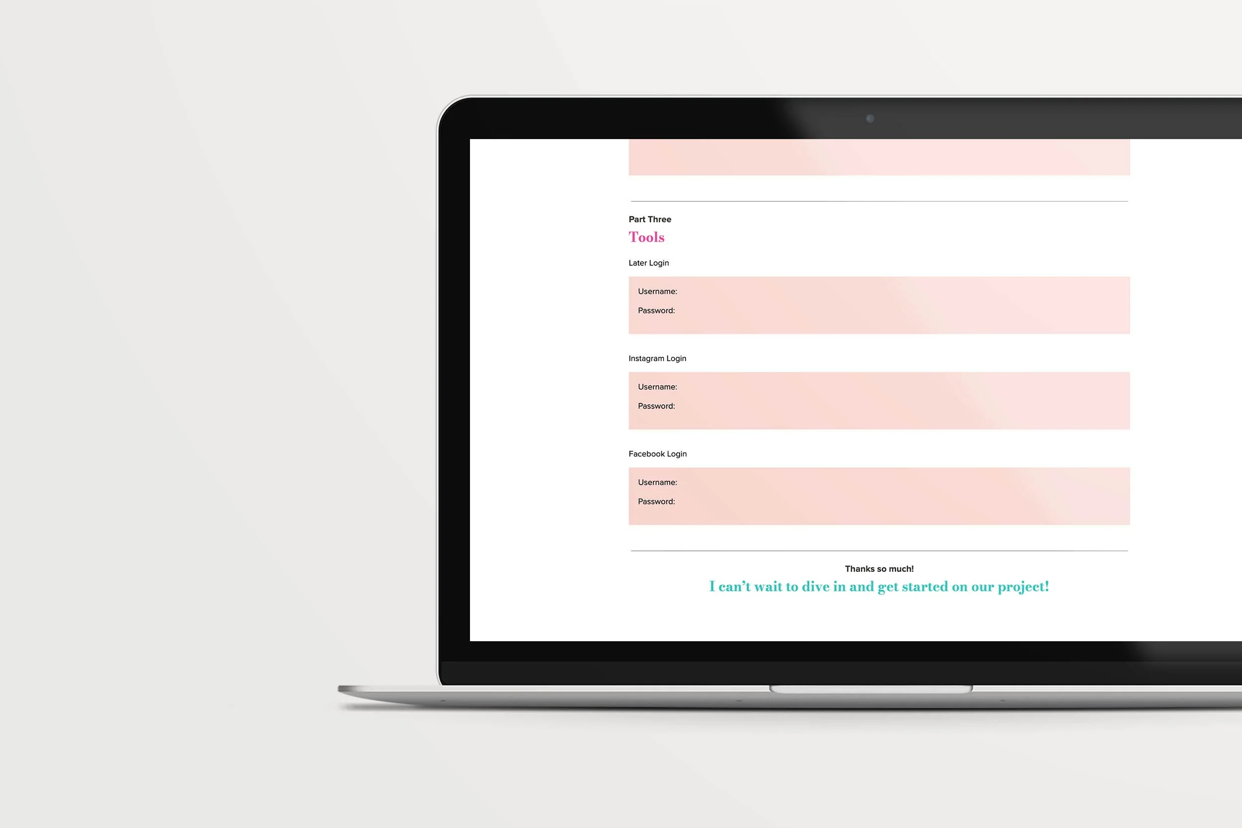Client Onboarding Form Google Doc Template: Bright Collection — The ...