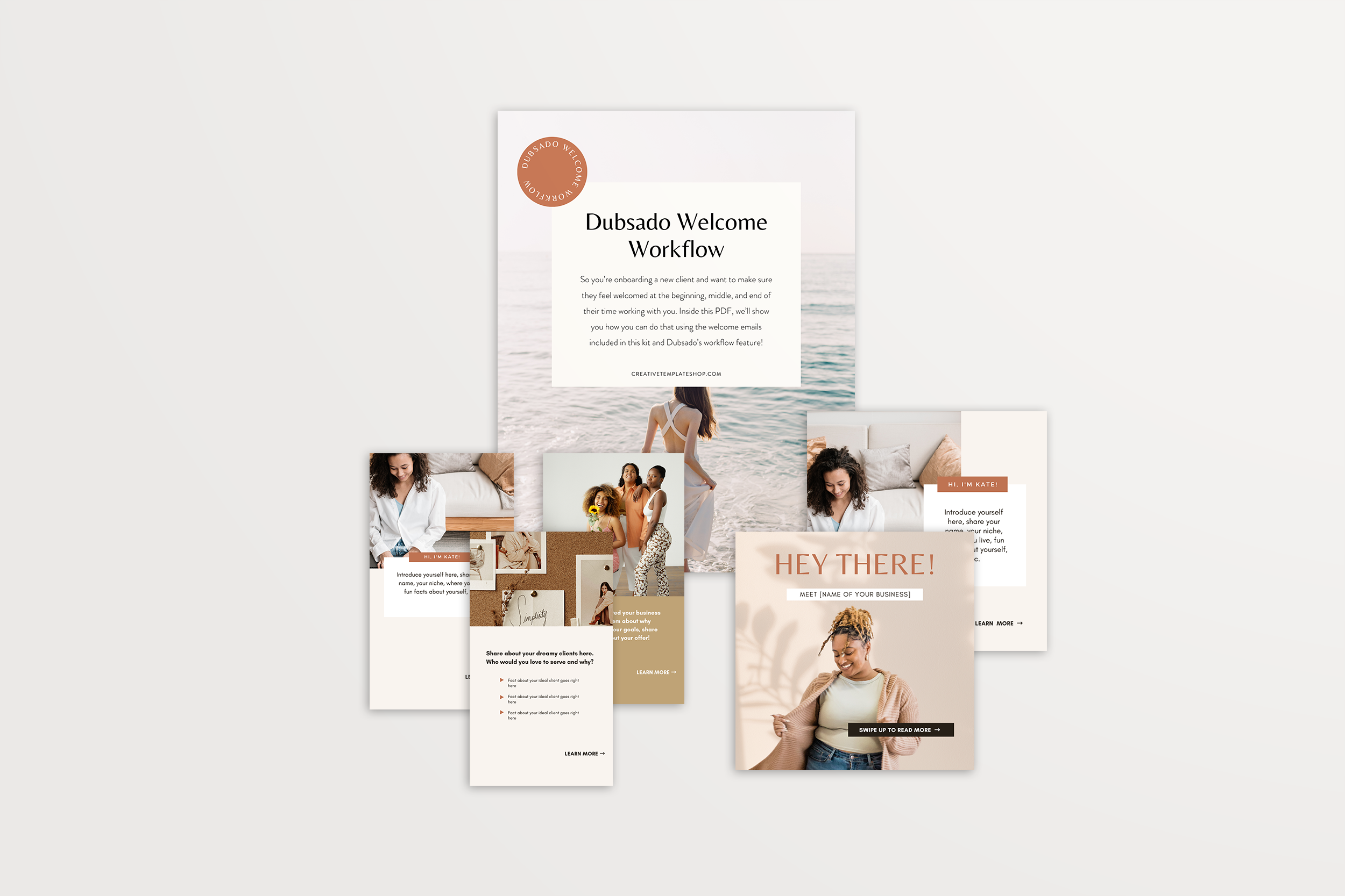 Client Welcome Kit Canva Template: Neutral Collection — The Creative ...
