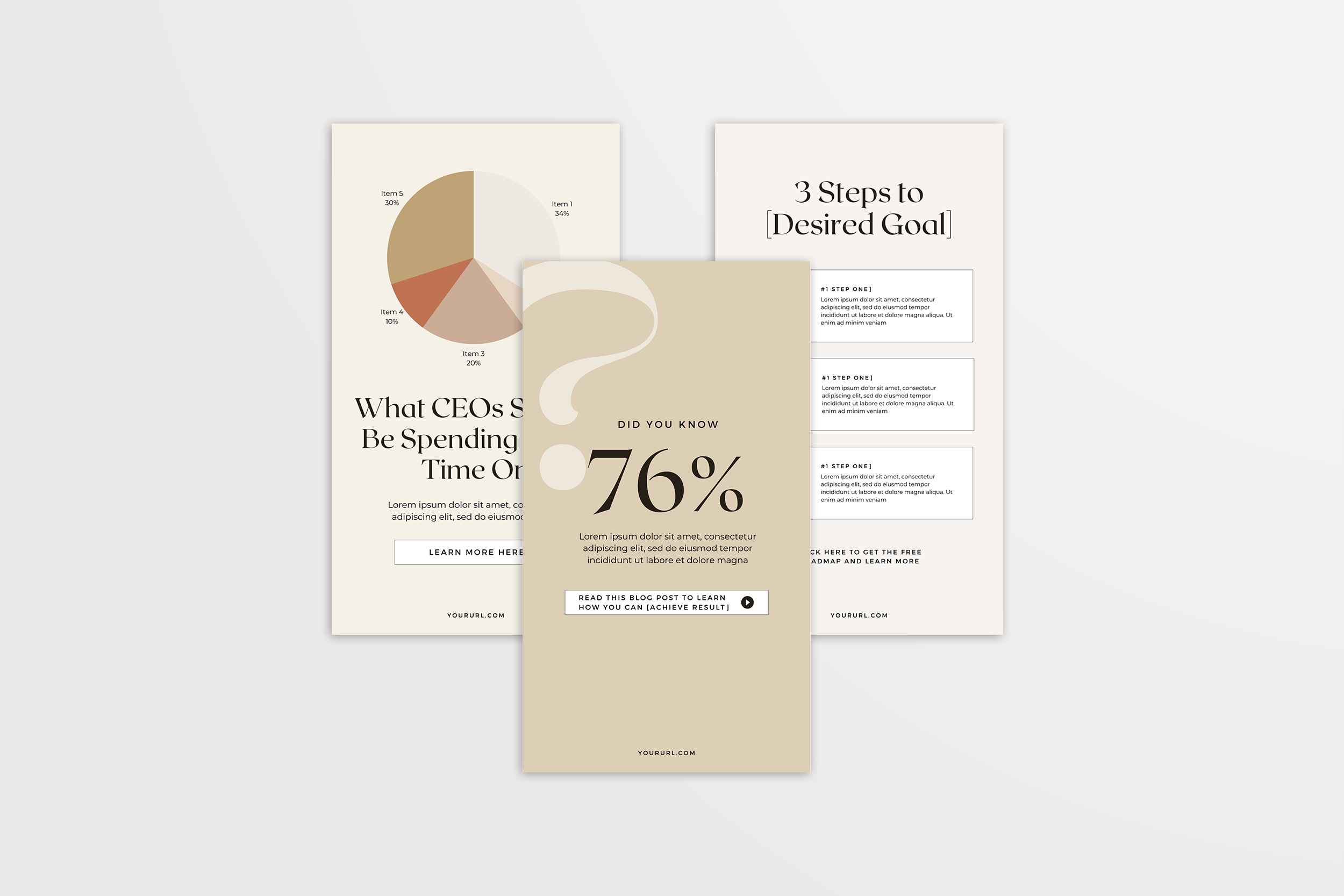 Email Newsletter Graphics | Canva | Neutral Collection — The Creative ...