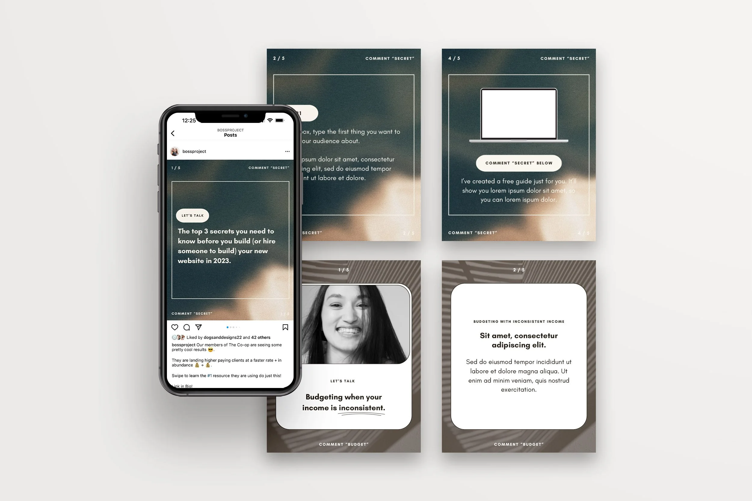 Snail Mail Templates #2 | Soft Collection — The Creative Template Shop