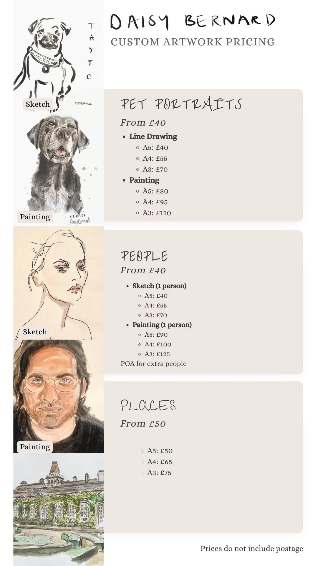 COMMISSIONS — Daisy Bernard Art