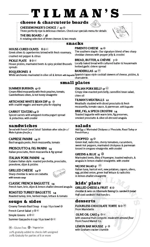 Food & Drink — Tilman's