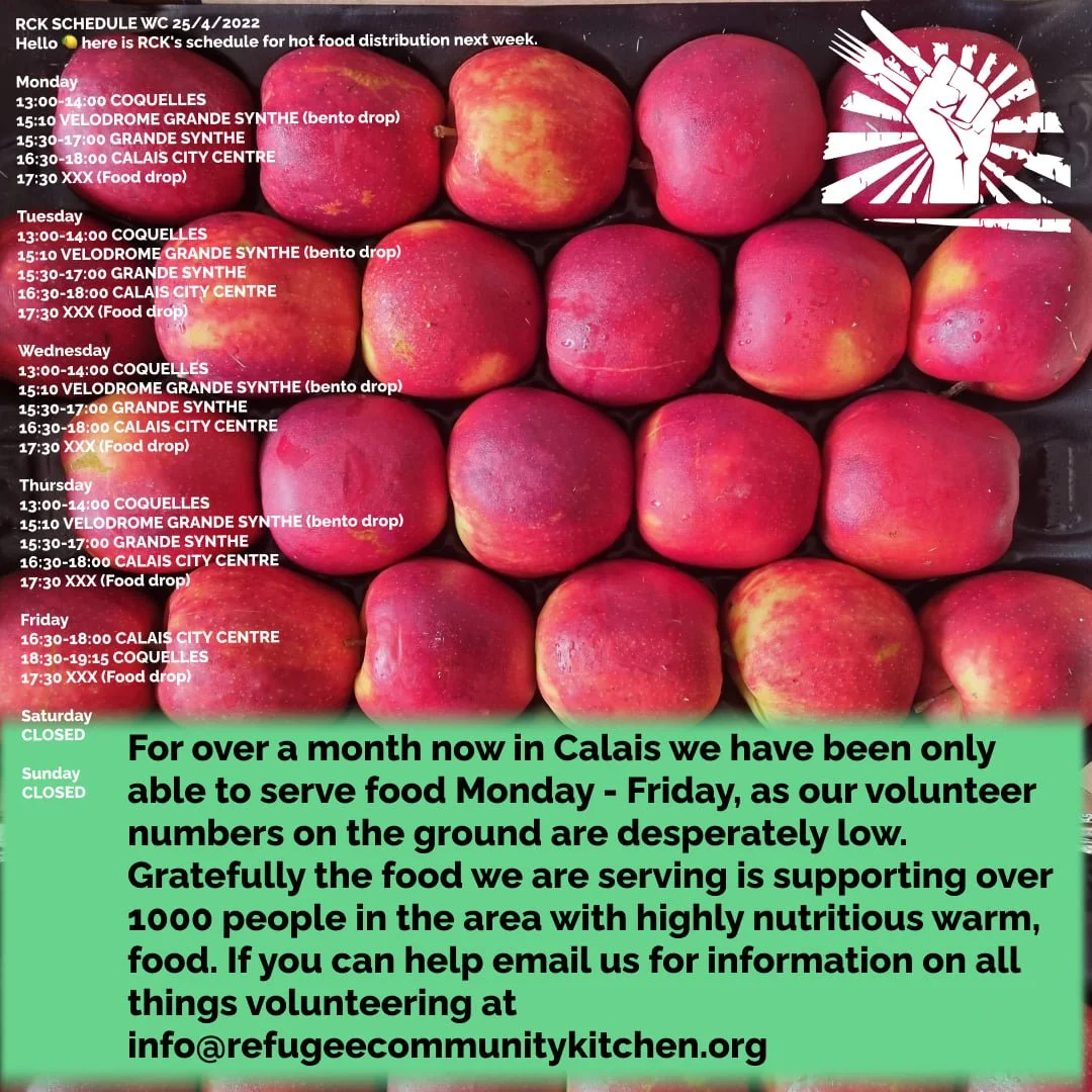 Refugee Community Kitchen | Feeding refugees in the UK and France