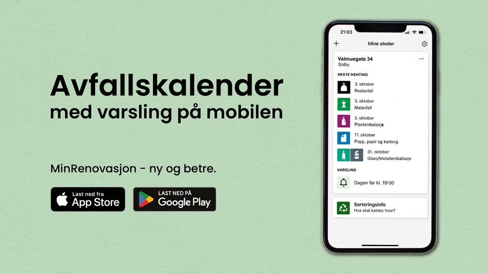 Ny og betre MinRenovasjon-app
