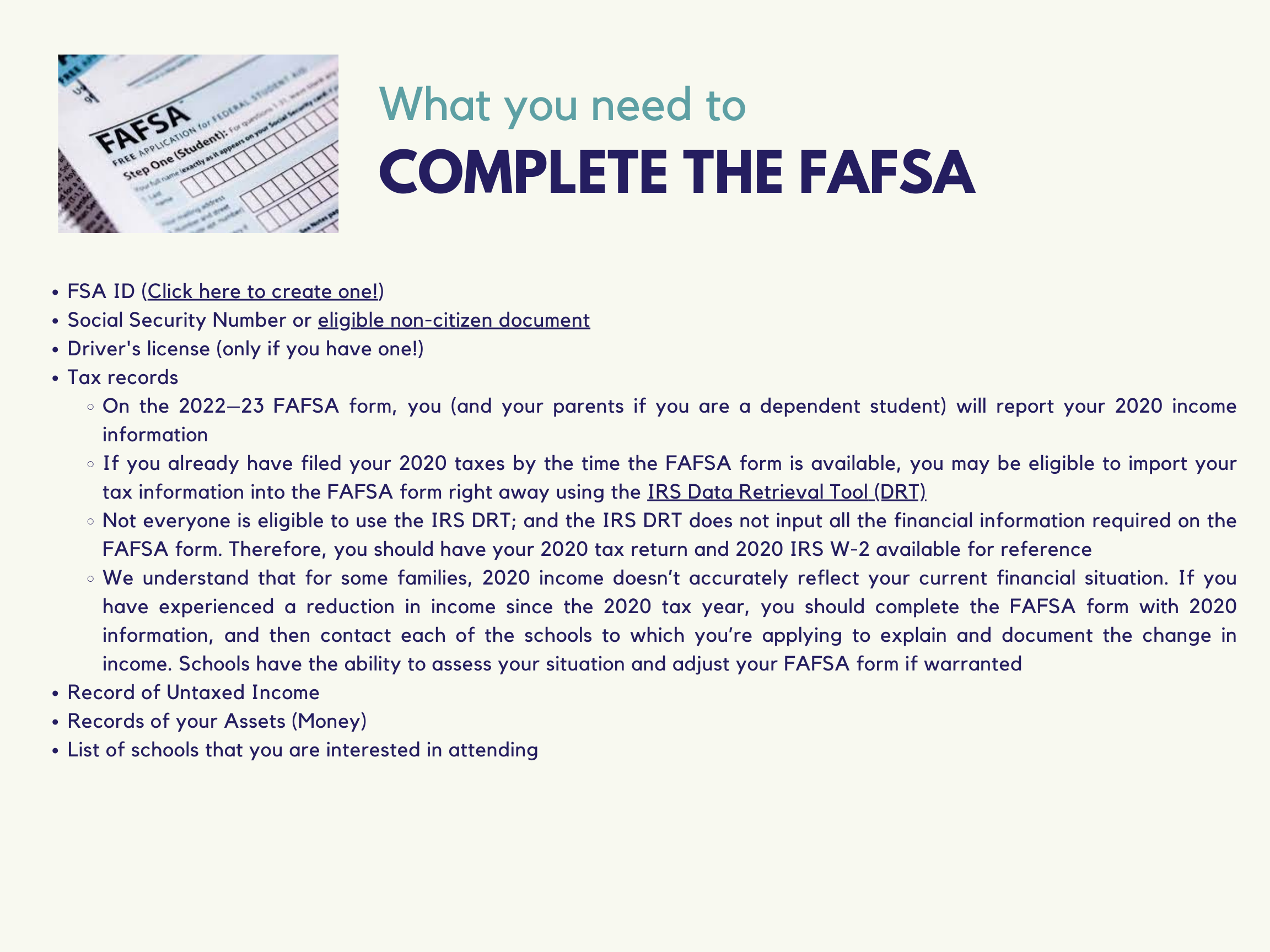 How to fill out your FAFSA — PrepareRI