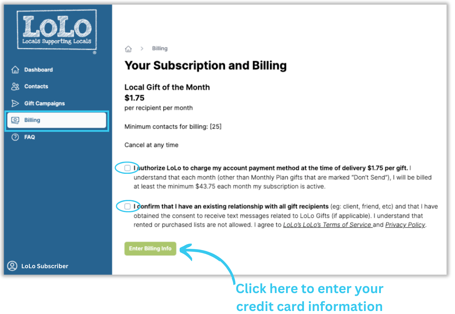 Get Started — LoLo Gifts and Client Retention Tool