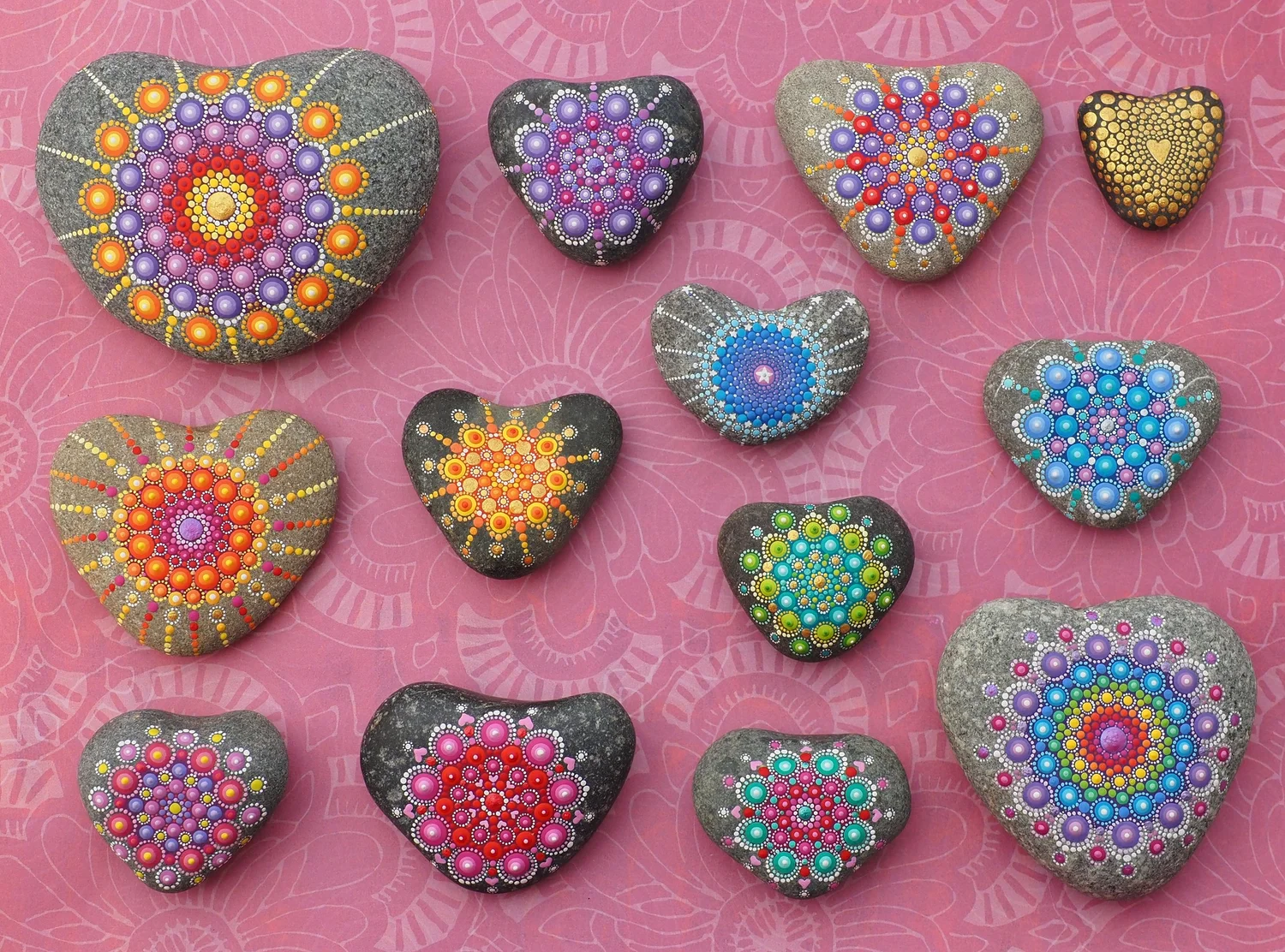 Stones — Colourful Artistry | Mandala Stones | Elspeth McLean