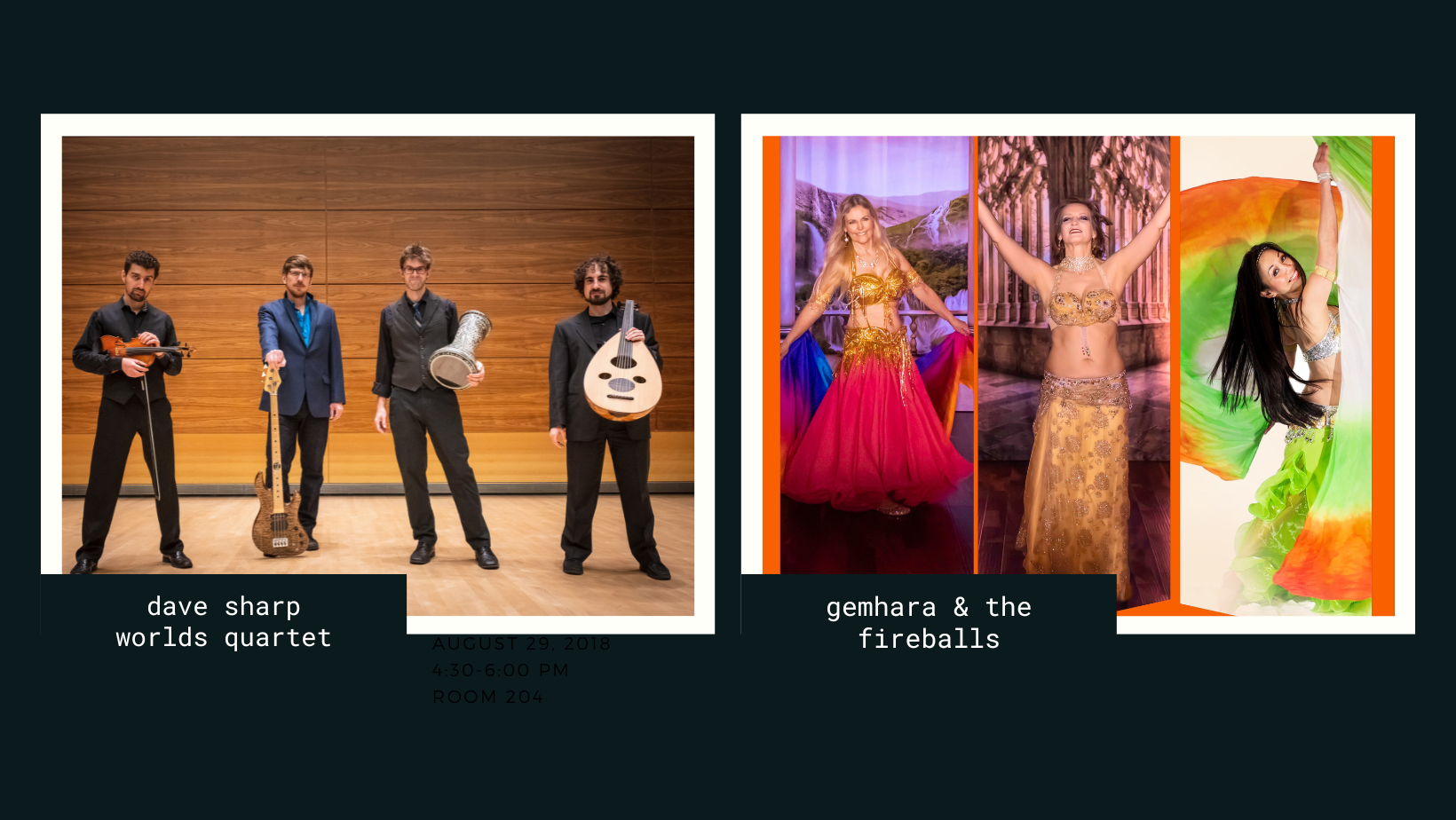 UrbanBeat -Dave Sharp Worlds Quartet and Gemhara & The Fireballs