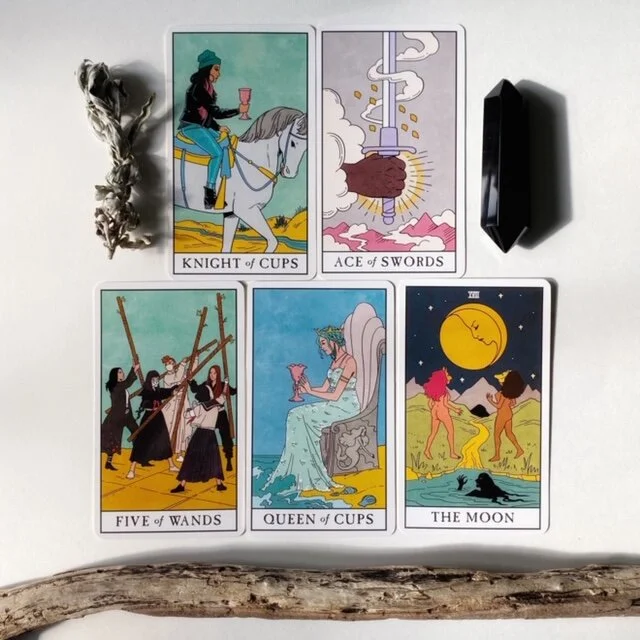 Custom Tarot Reading - Five Cards — The Tea Witch