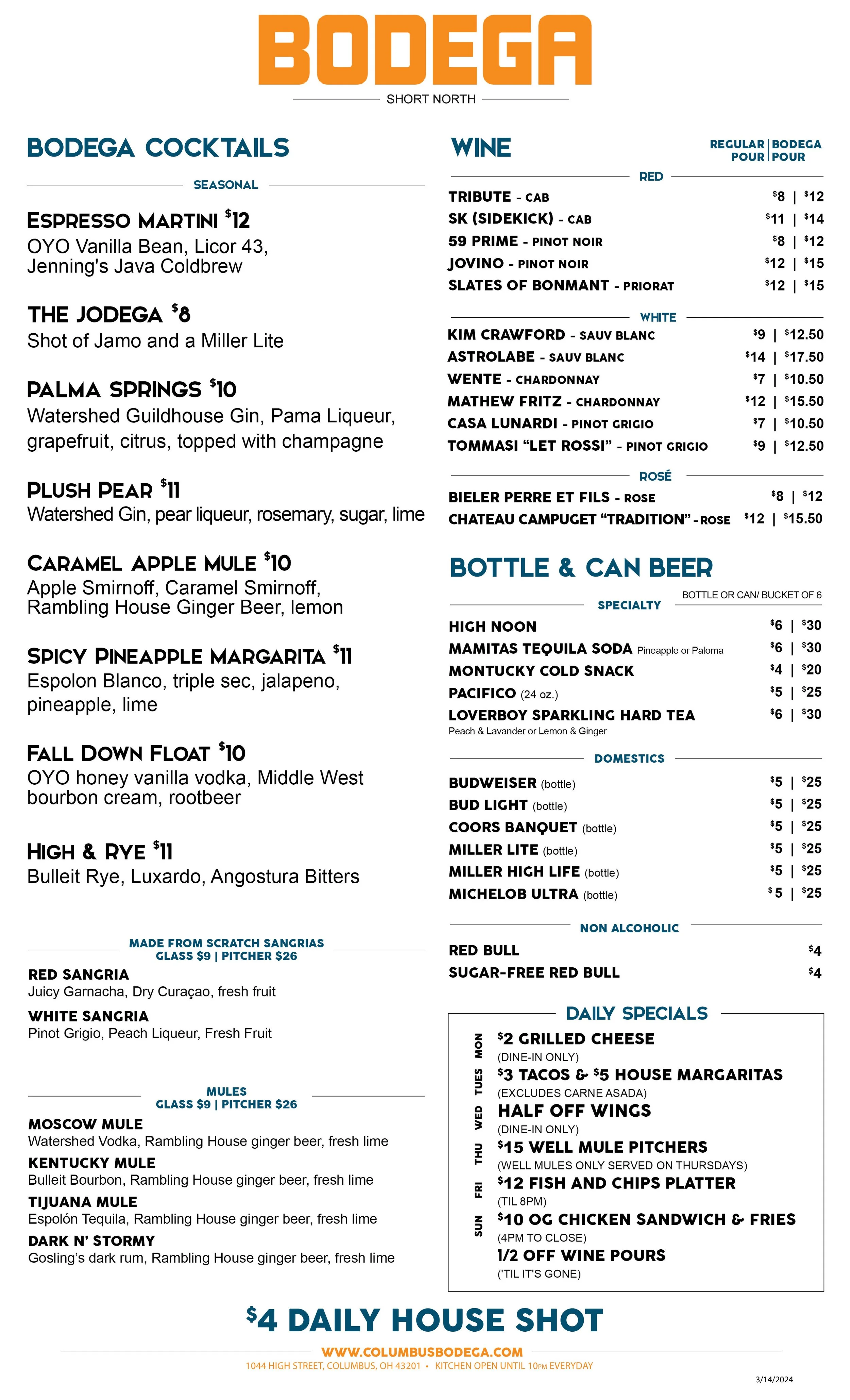 Spirits — Columbus Bodega