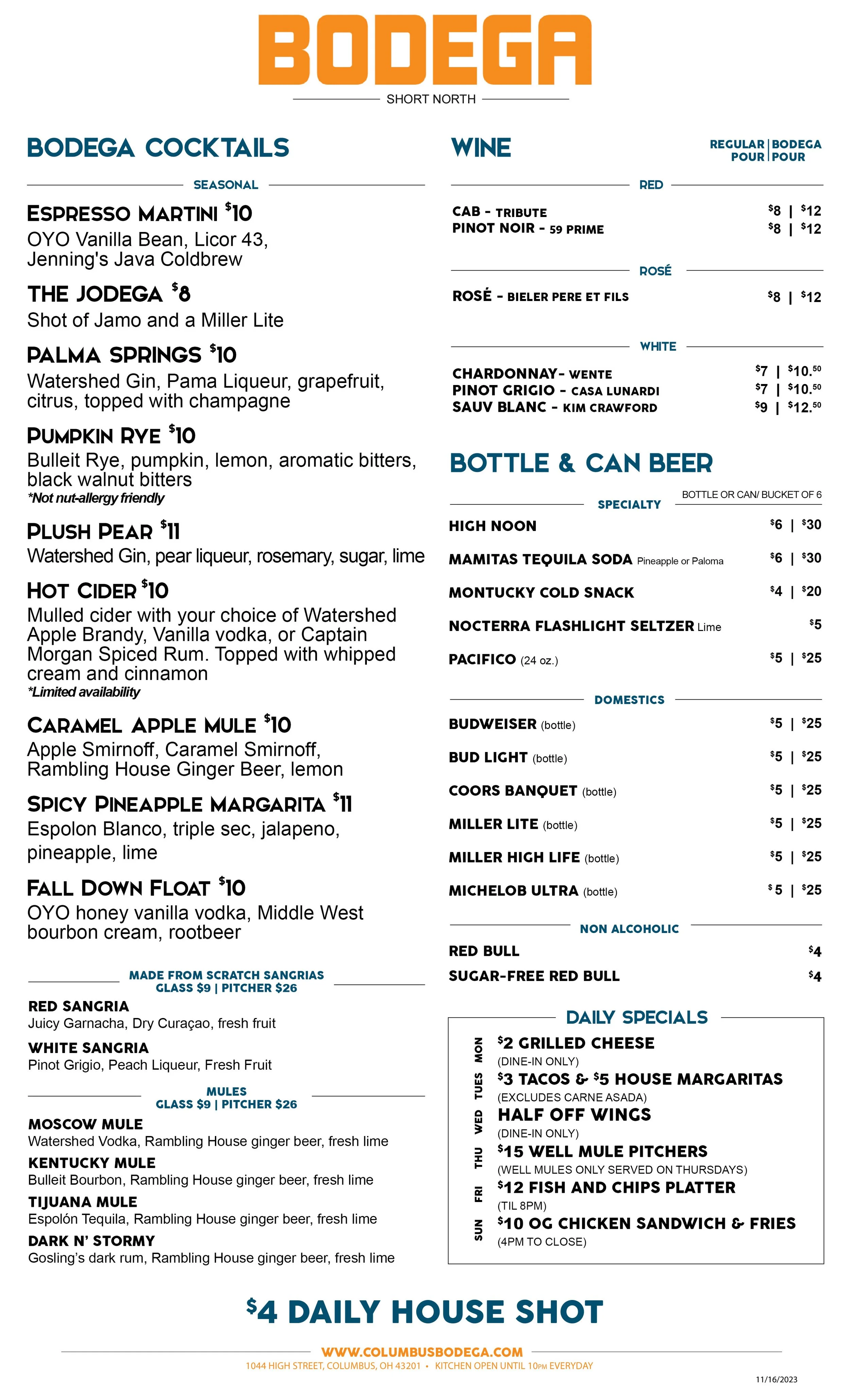 Spirits — Columbus Bodega