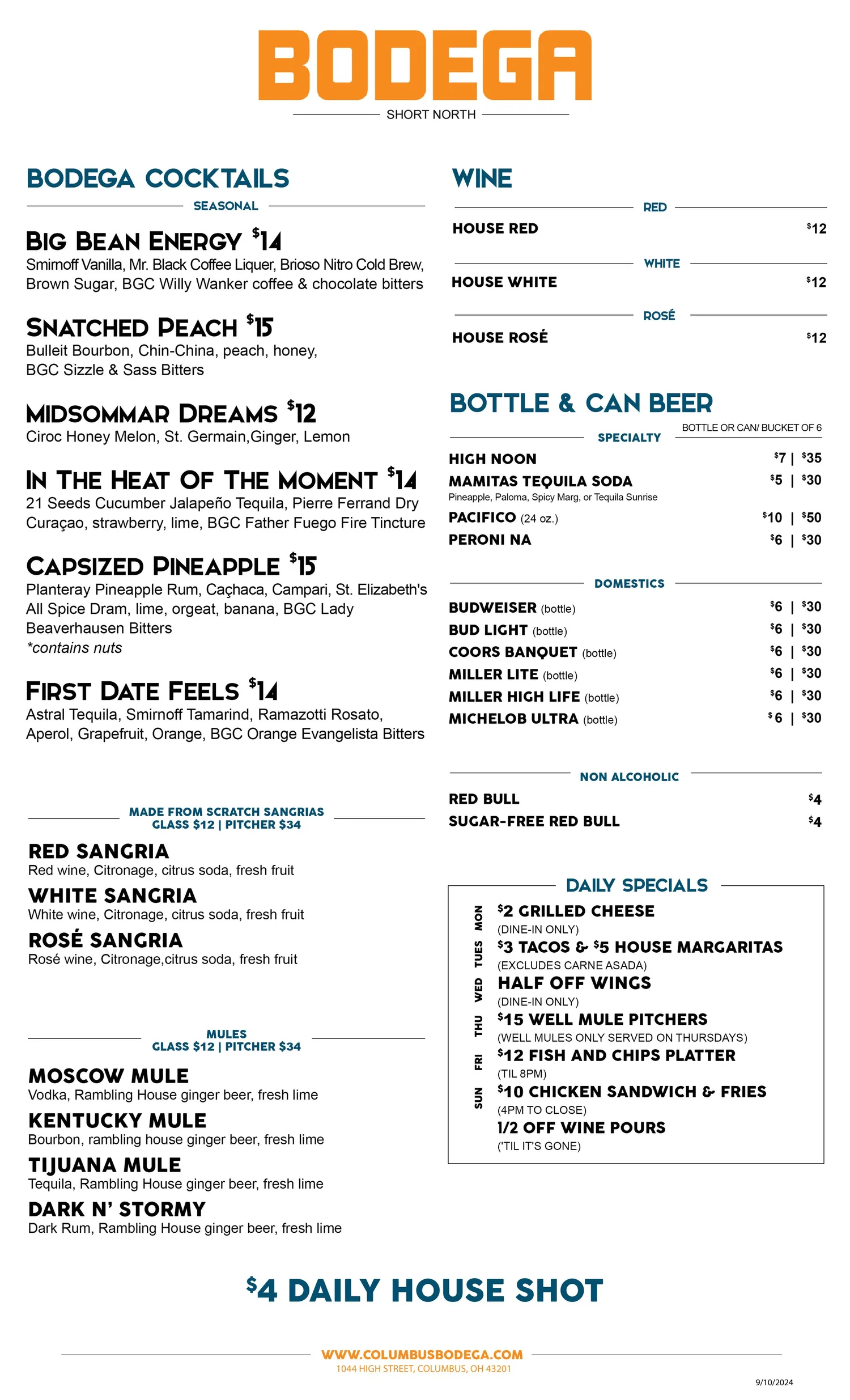 Spirits — Columbus Bodega