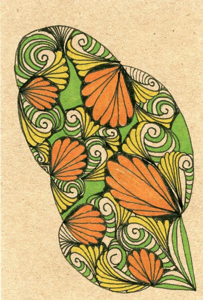 Coloring Zentangle® Tiles — The 21st Century Matriarch