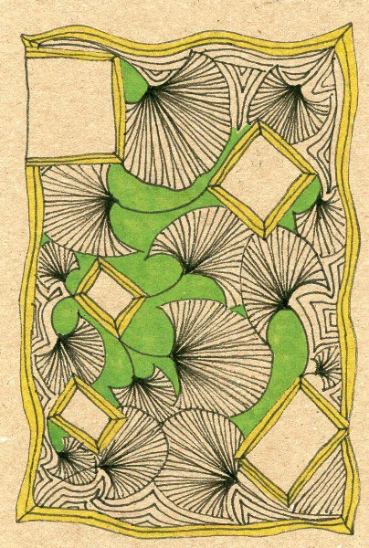 Coloring Zentangle® Tiles — The 21st Century Matriarch