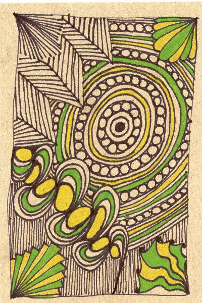 Coloring Zentangle® Tiles — The 21st Century Matriarch