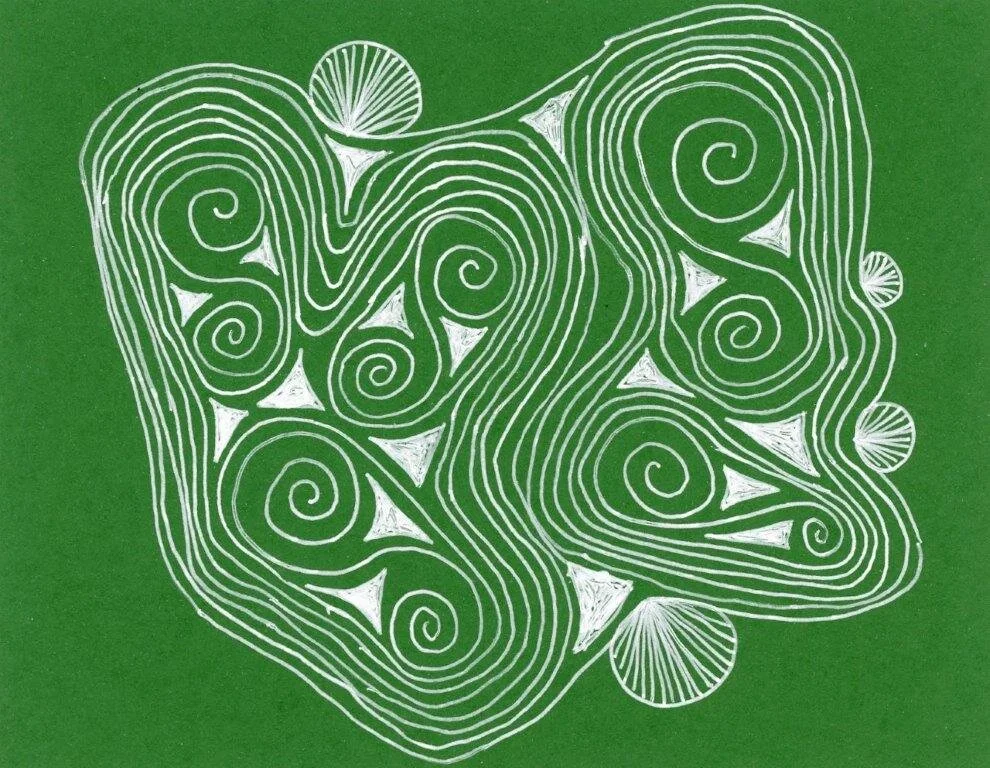 Green Zentangle® Tiles for March 2021 — The 21st Century Matriarch
