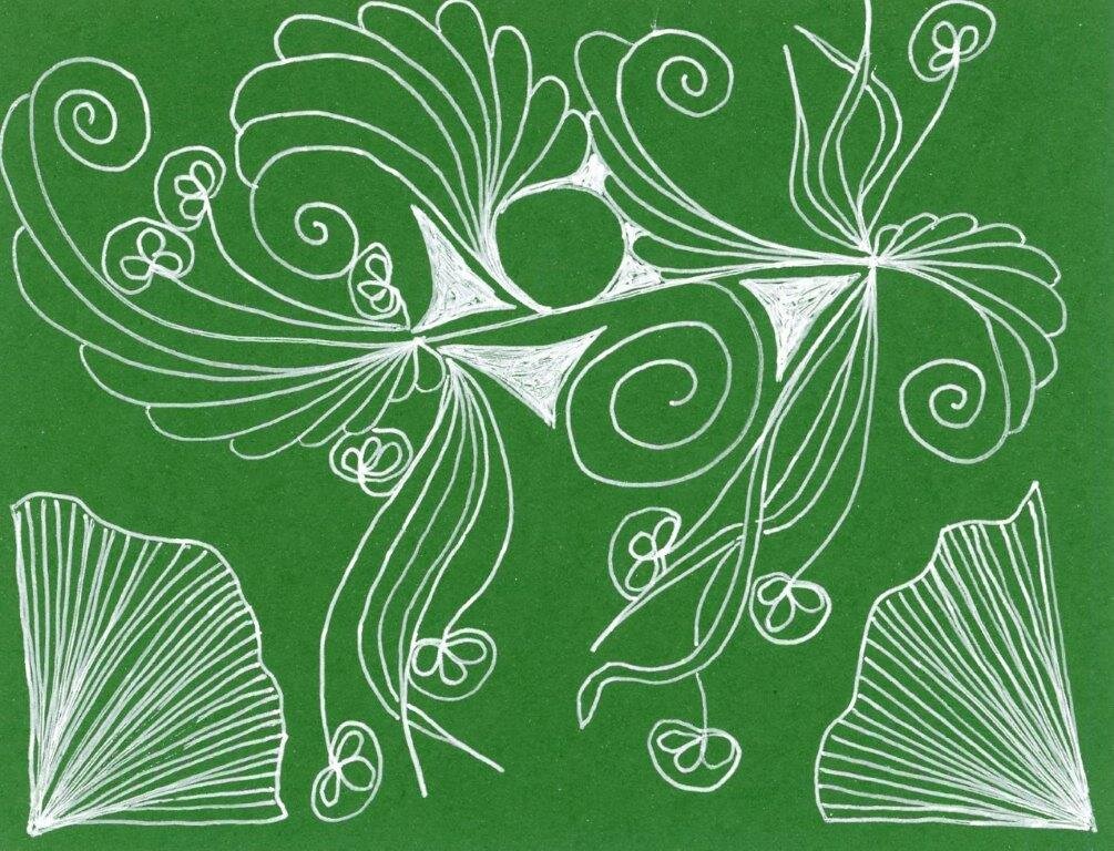 Green Zentangle® Tiles for March 2021 — The 21st Century Matriarch