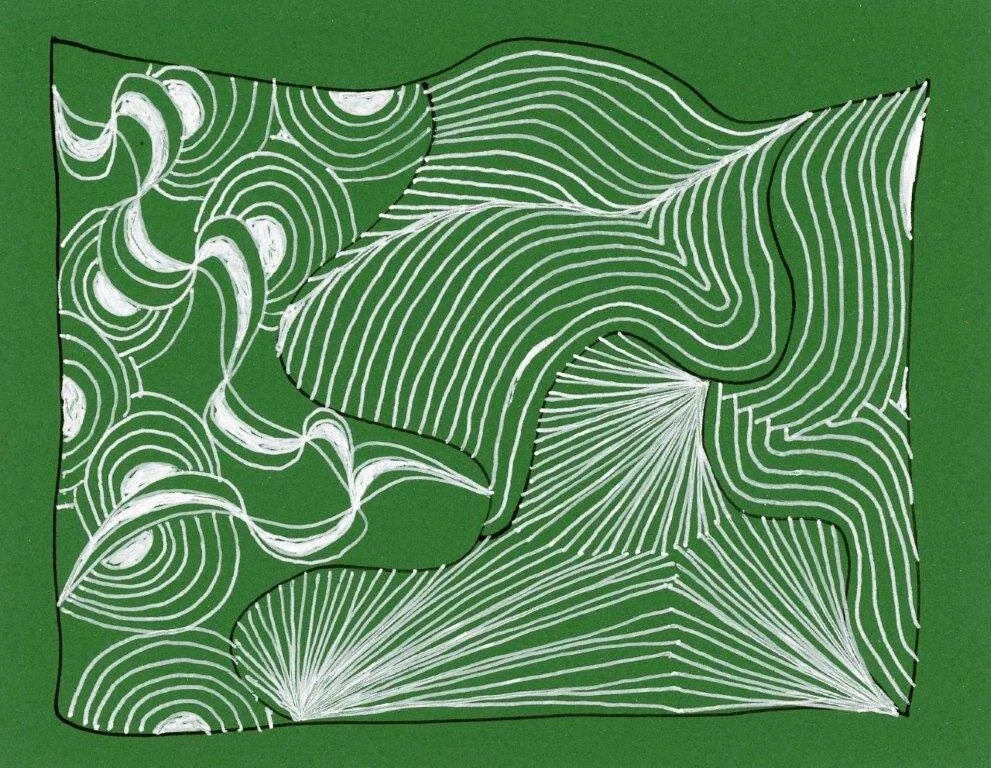 Green Zentangle® Tiles for March 2021 — The 21st Century Matriarch