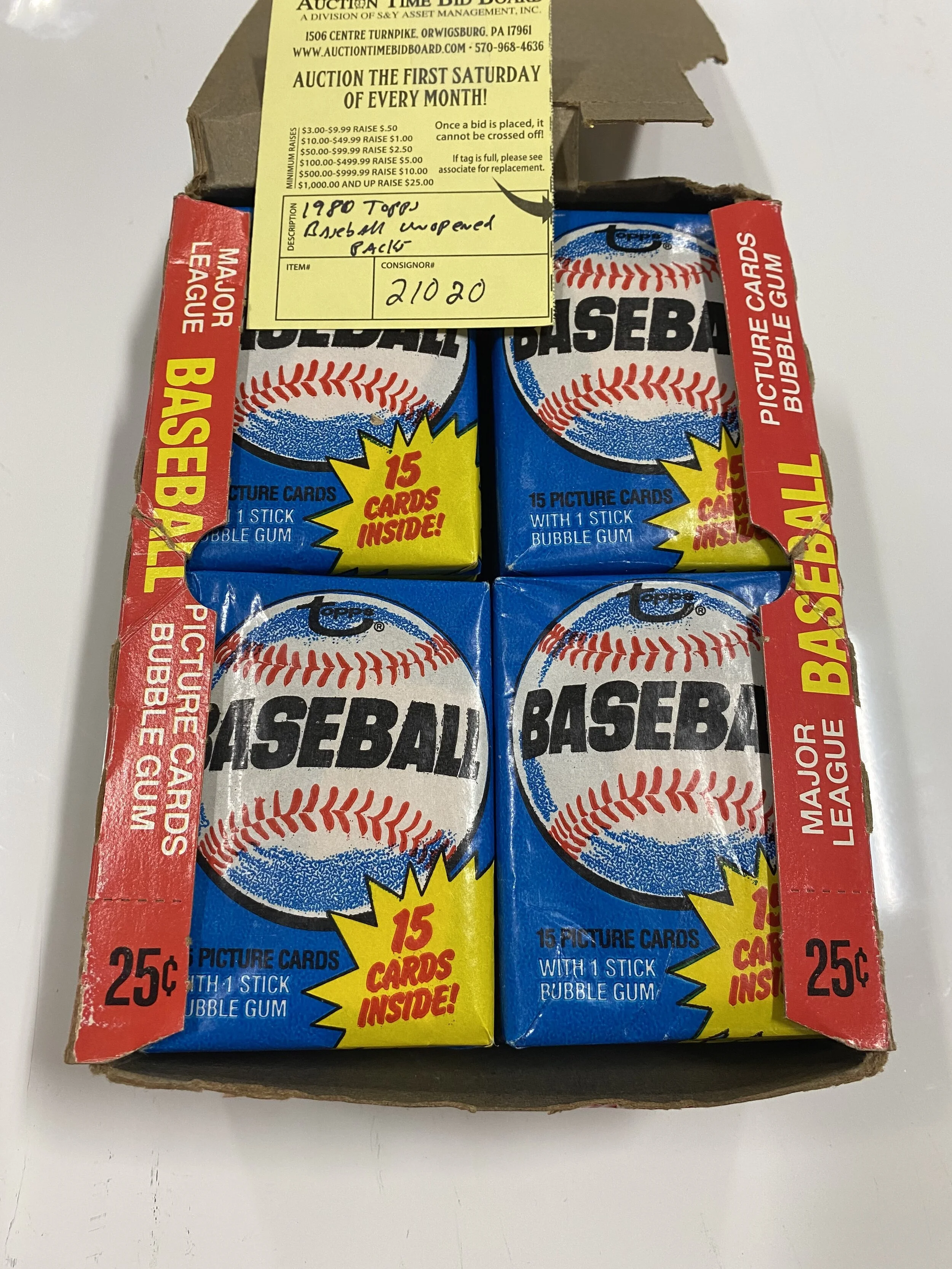 Prices Realized — Auction Time Bid Board