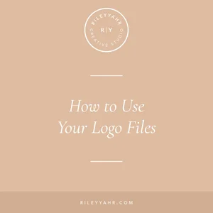 How to Use Your Logo Files — Riley Yahr Creative Studio