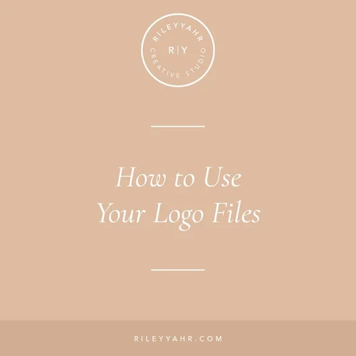 How to Use Your Logo Files — Riley Yahr Creative Studio